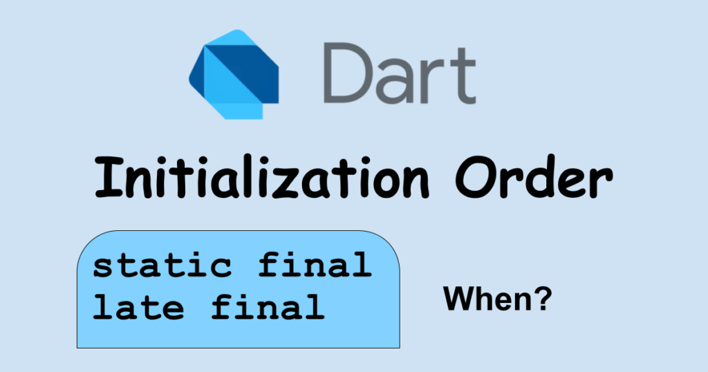 Dart Understanding Class Initialization Order Technical Feeder