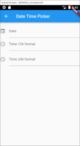 Flutter Date and Time picker without additional dependencies | Technical Feeder