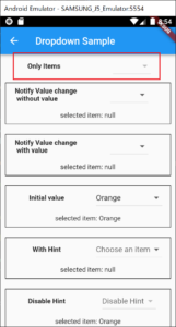 Flutter Dropdown Button hint text and initial value | Technical Feeder