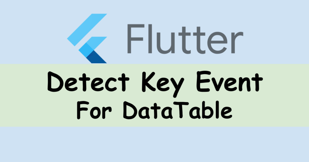 Flutter How to delete a row on DataTable by Delete button | Technical Feeder