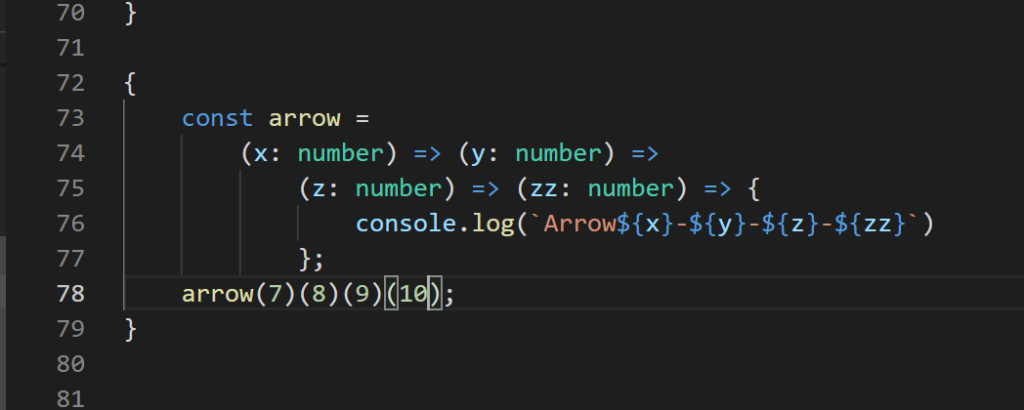 Javascripttypescript Currying Arrow Function Technical Feeder