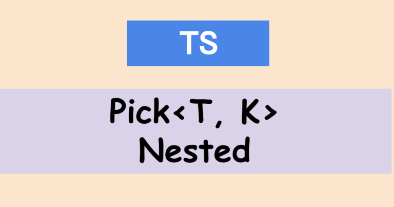 Typescript Pick Nested Object Technical Feeder