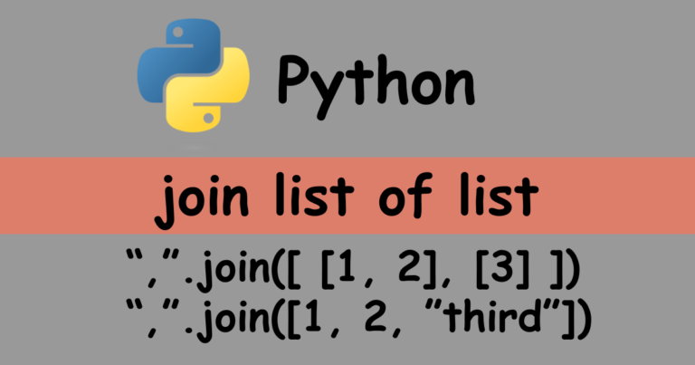 Python join function that works for list of list with non-string values | Technical Feeder
